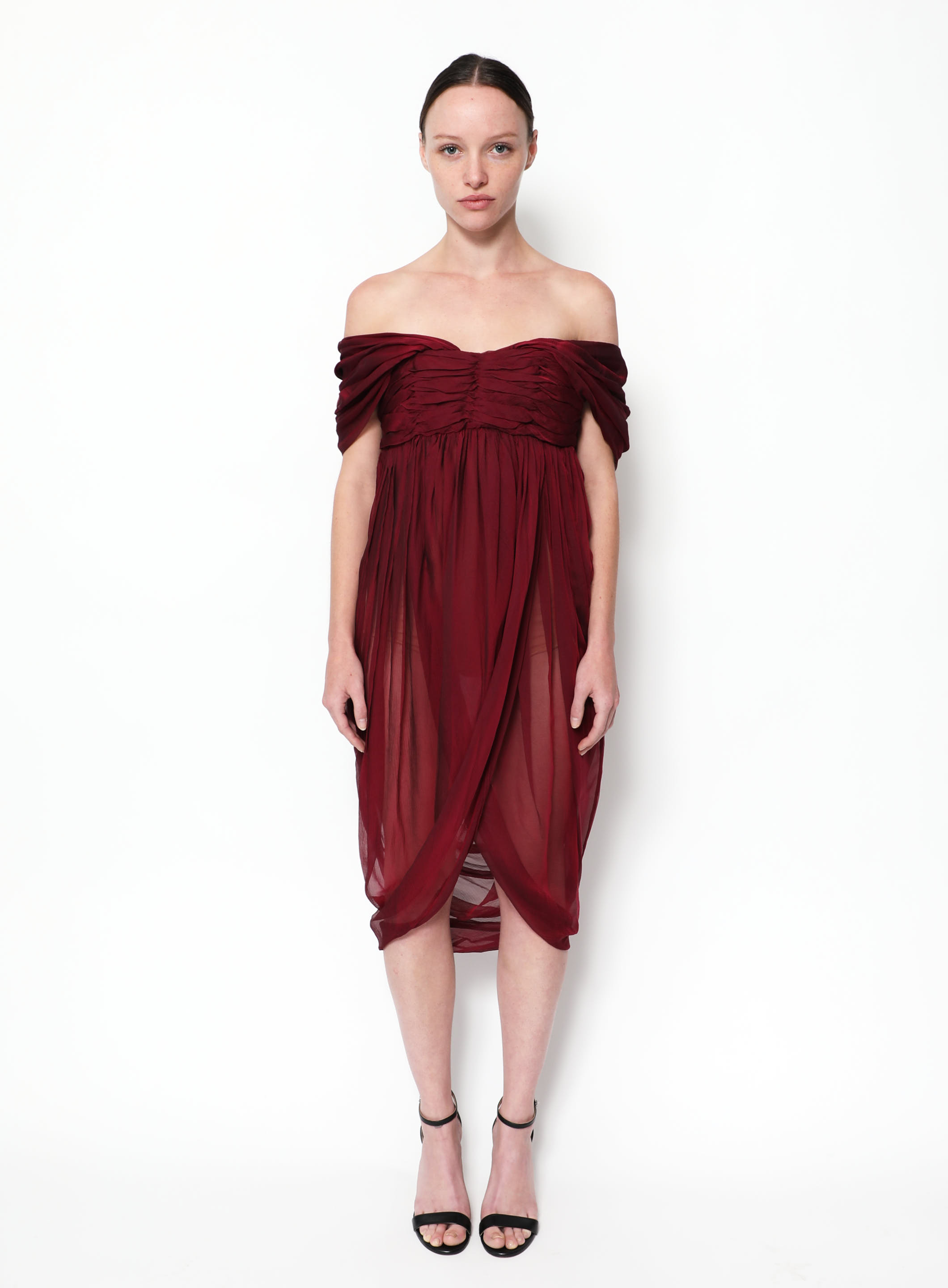 STUNNING F/W 2008 Draped Chiffon Dress | Authentic & Vintage | ReSee