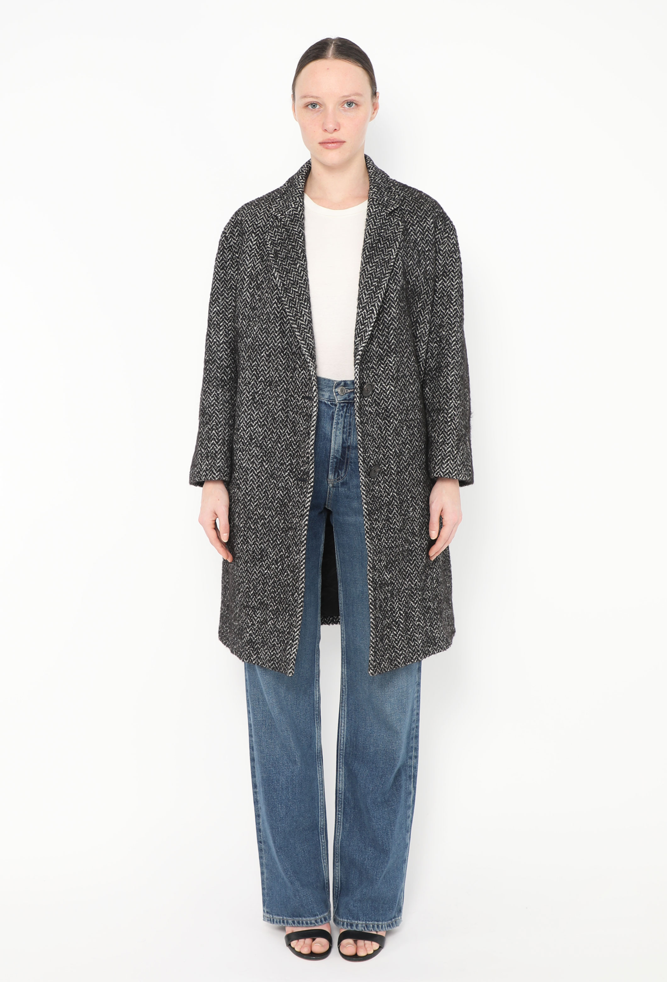 2020 Chevron Wool Coat | Authentic & Vintage | ReSee