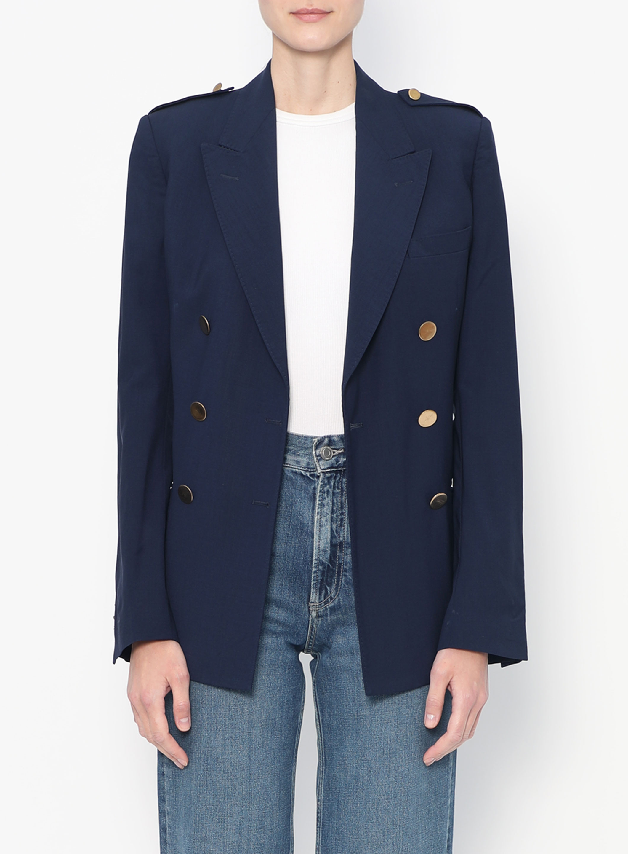 Crêpe Captain's Blazer | Authentic & Vintage | ReSee