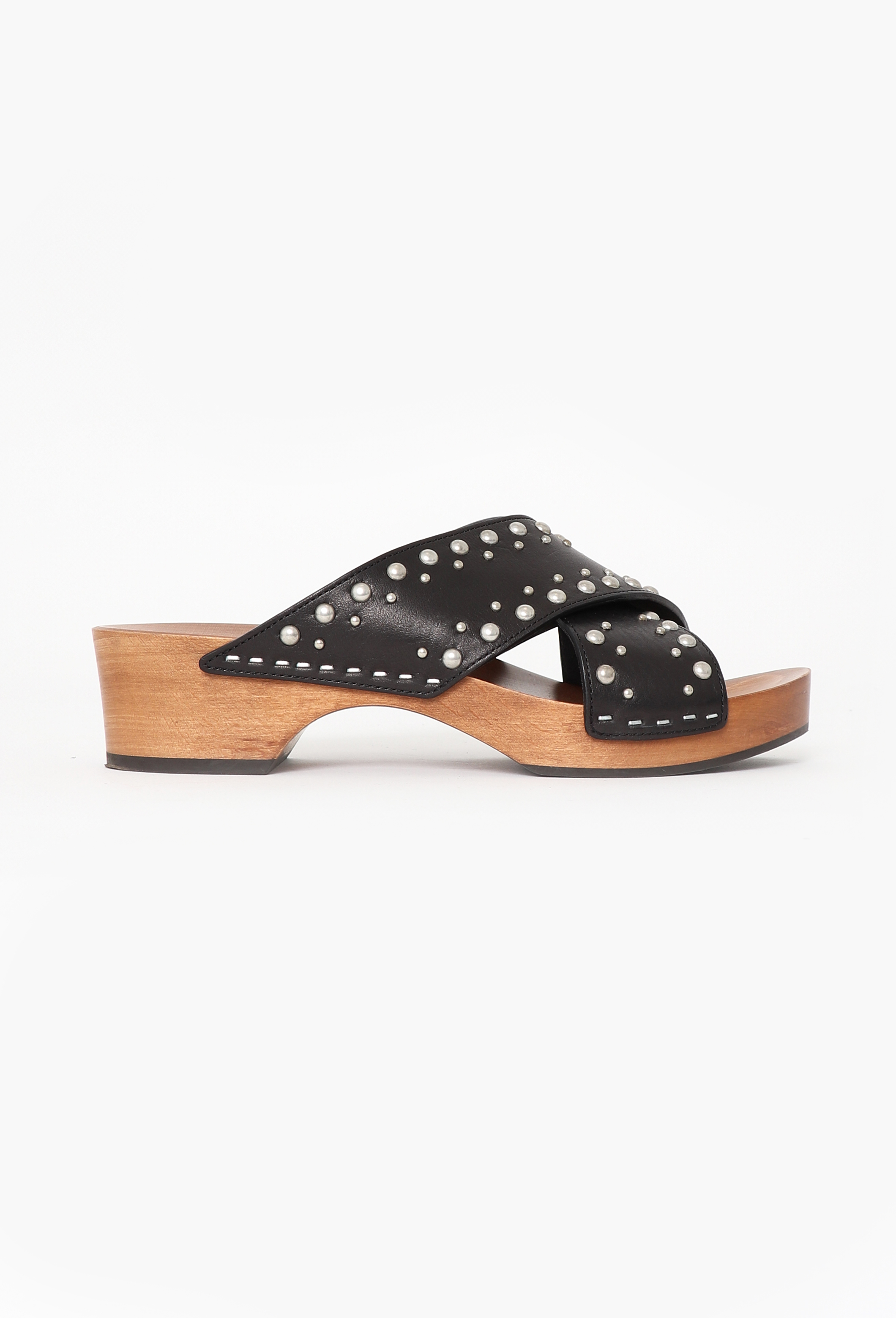 Studded Leather Platform Clogs | Authentic & Vintage | ReSee