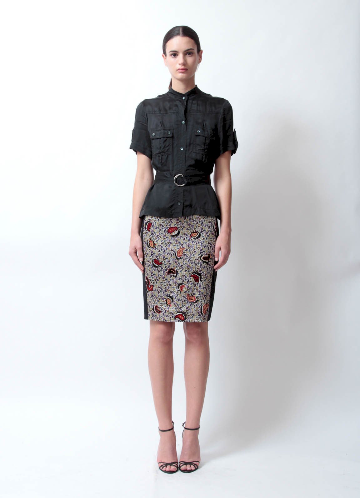 Pixilated Paisley Print Skirt | Authentic & Vintage | ReSee