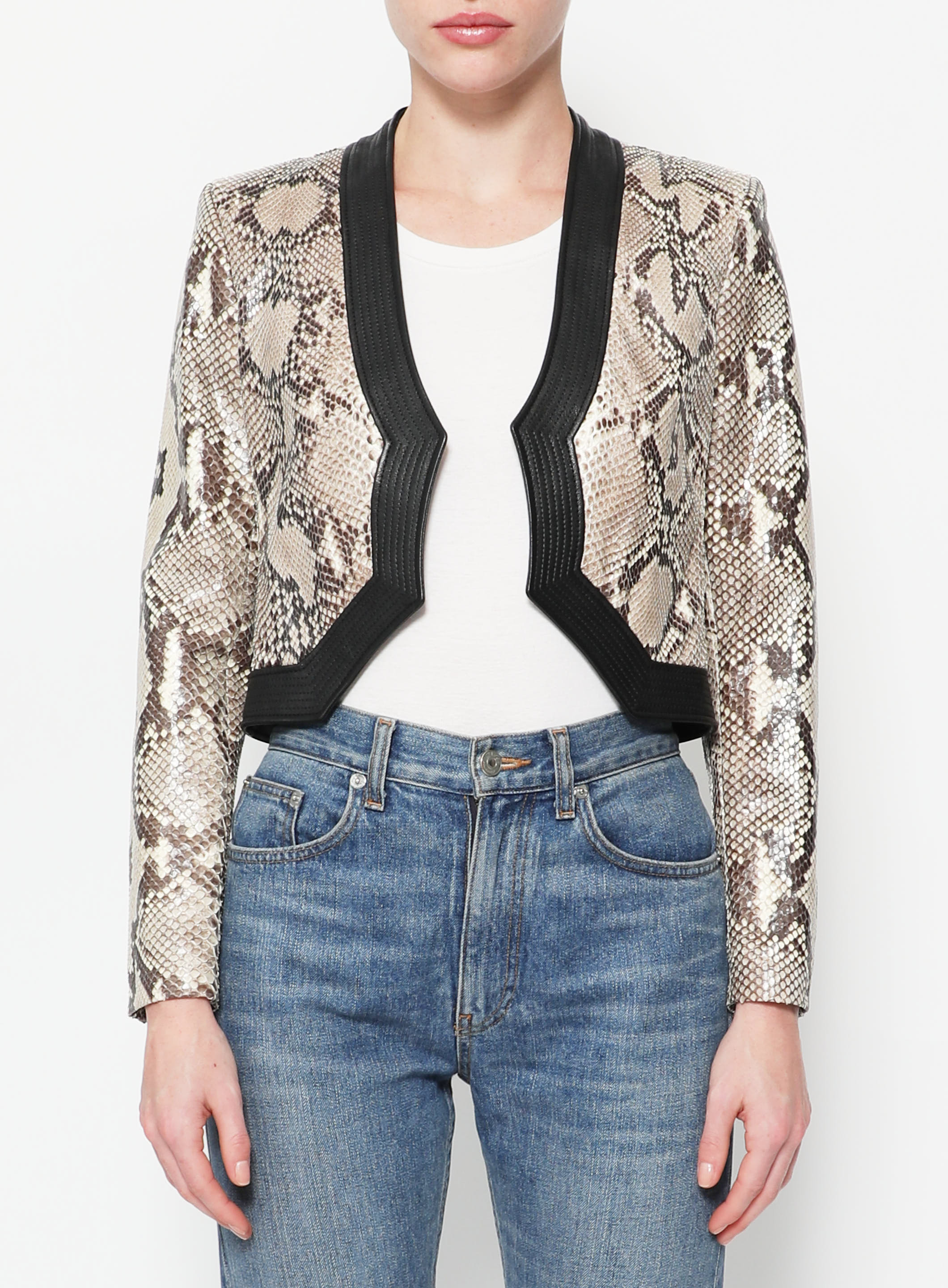 CAMPAIGN S/S 2015 Python Bolero Jacket | Authentic & Vintage | ReSee