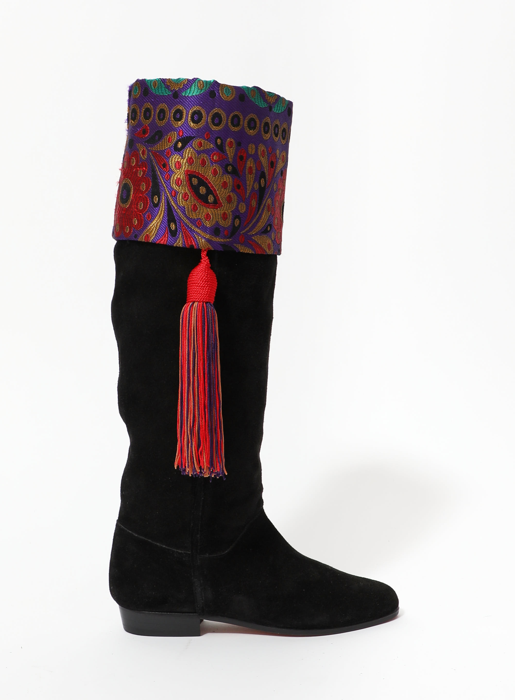 RARE '70s Couture Embroidered Tassel Boot | Authentic & Vintage | ReSee