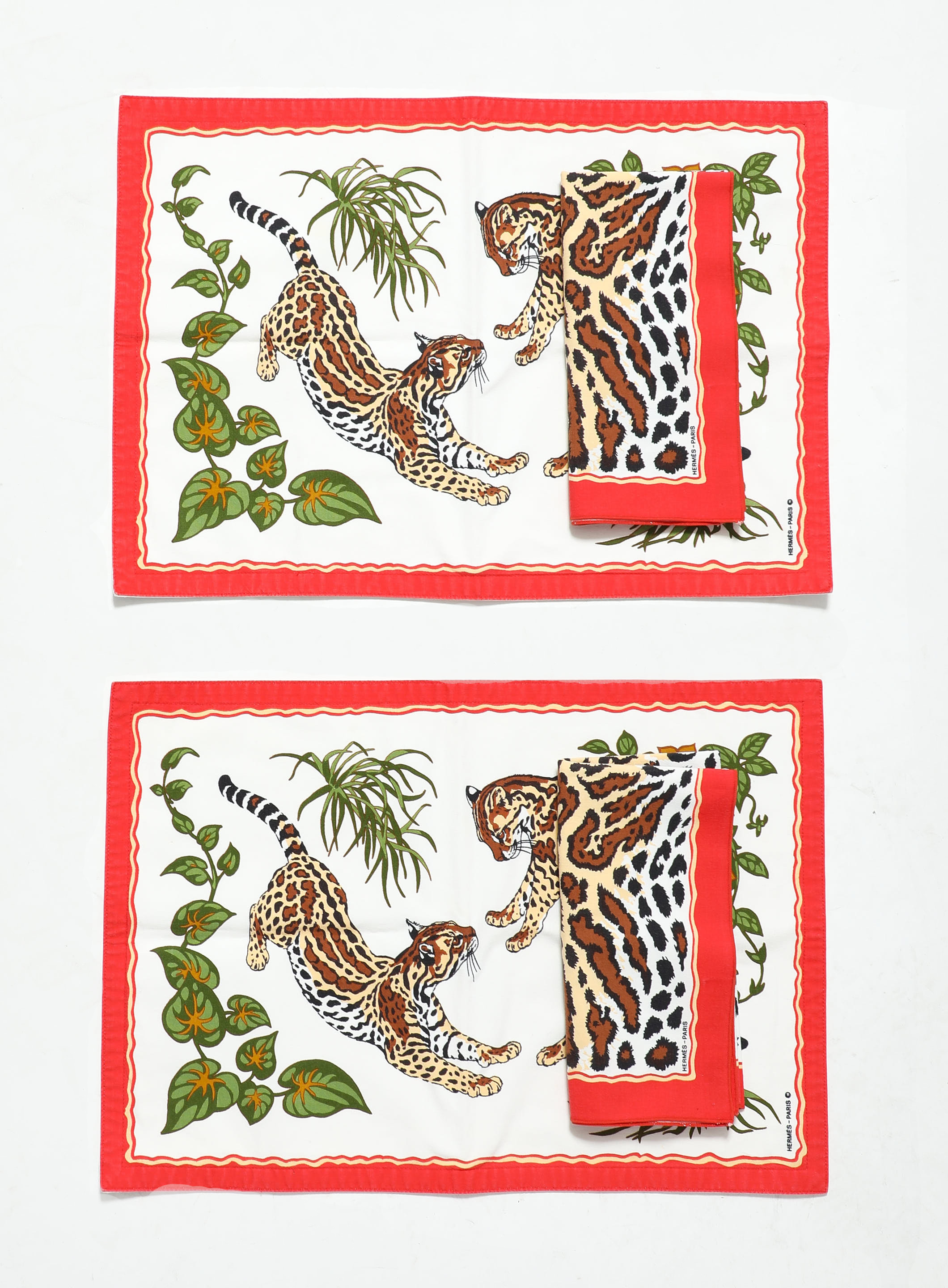 Leopard Placemat & Serviette Set | Authentic & Vintage | ReSee