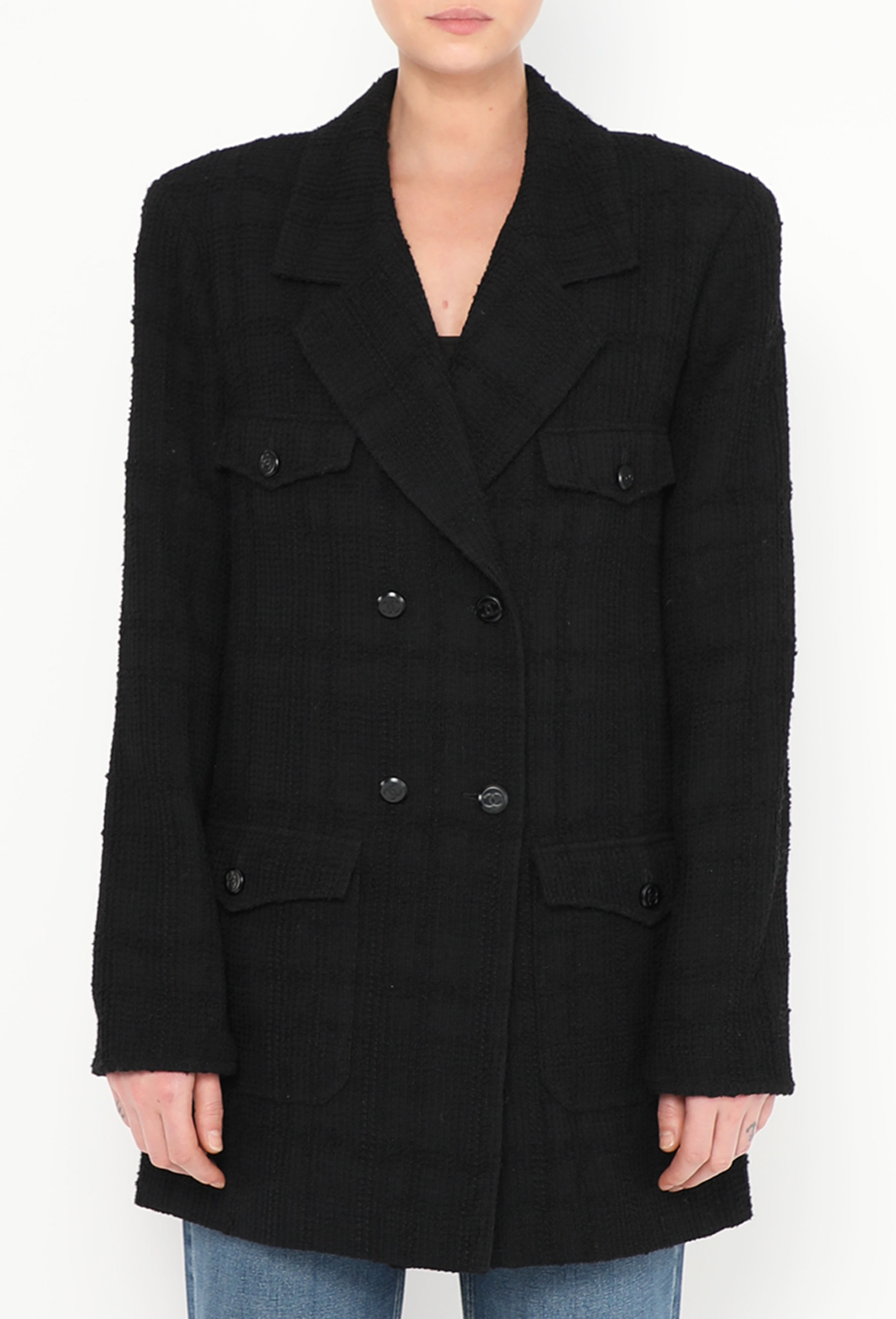 Classic Bouclé Tweed 'CC' Jacket | Authentic & Vintage | ReSee
