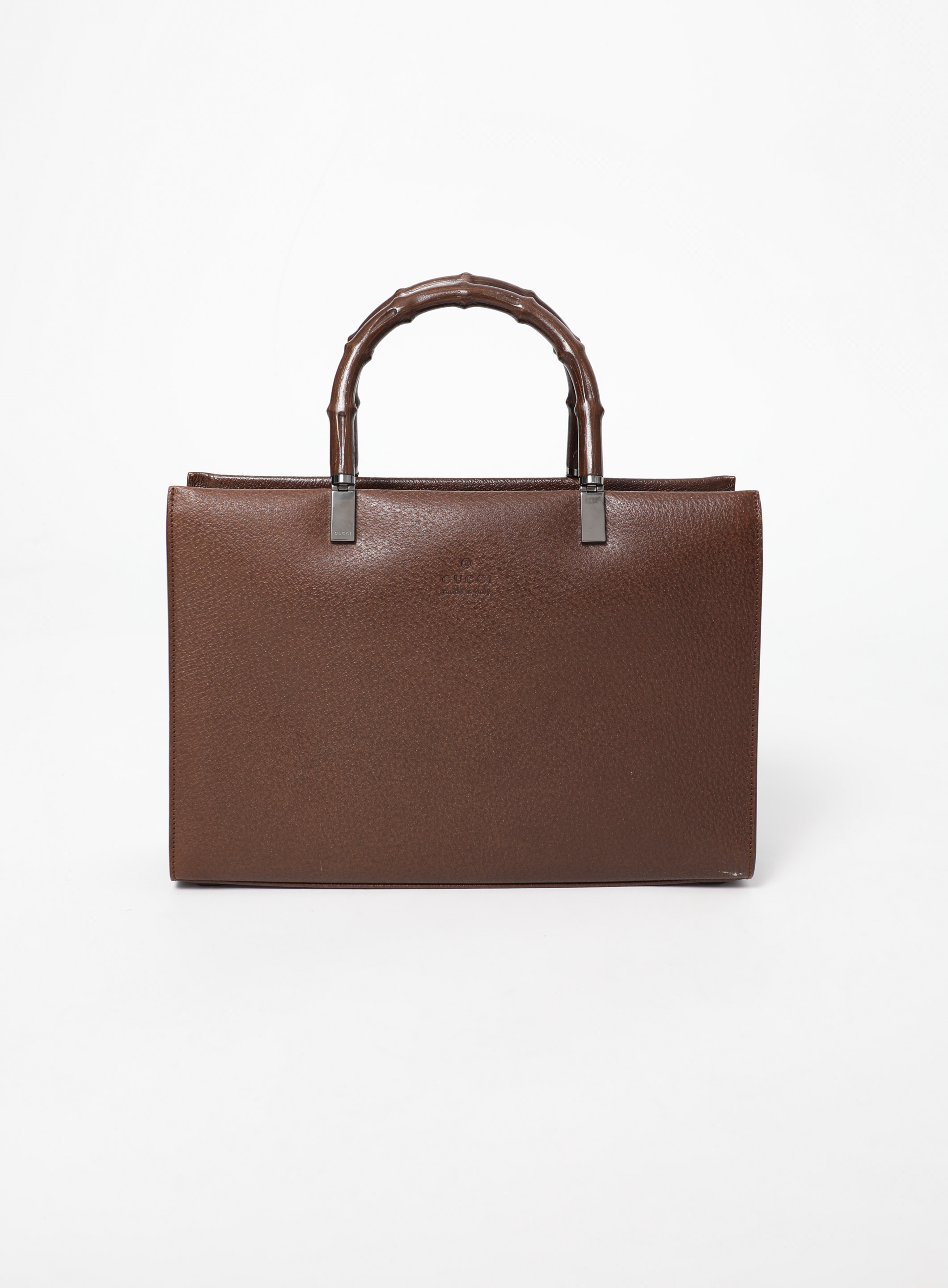 Brown Bamboo Tote Bag | Authentic & Vintage | ReSee