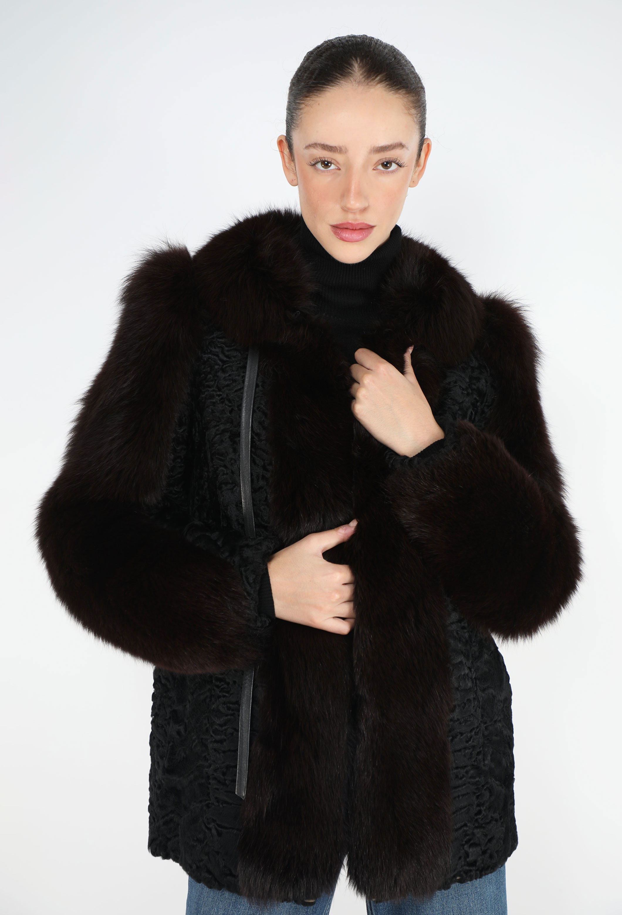 Astrakhan Fox Fur Trim Jacket - Exquisite Vintage | ReSee