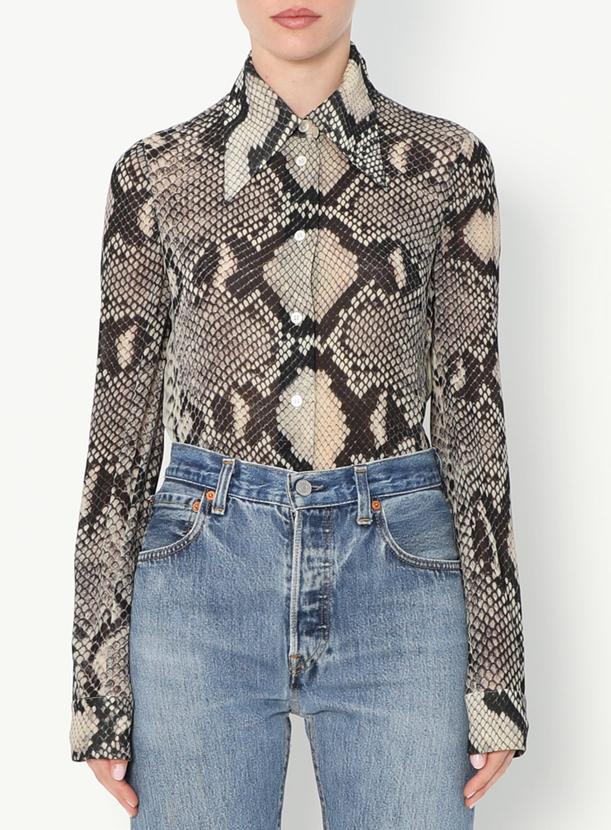 2020 Snake Print Crêpe Top | Authentic & Vintage | ReSee