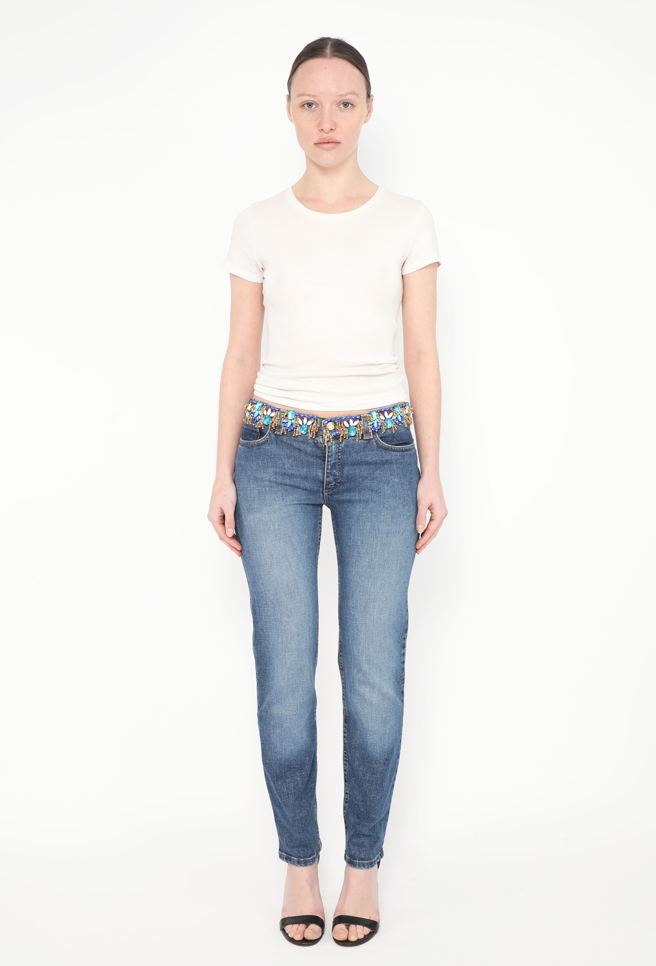 Early 2000s Embellished Low-Rise Jeans | Authentic & Vintage | ReSee