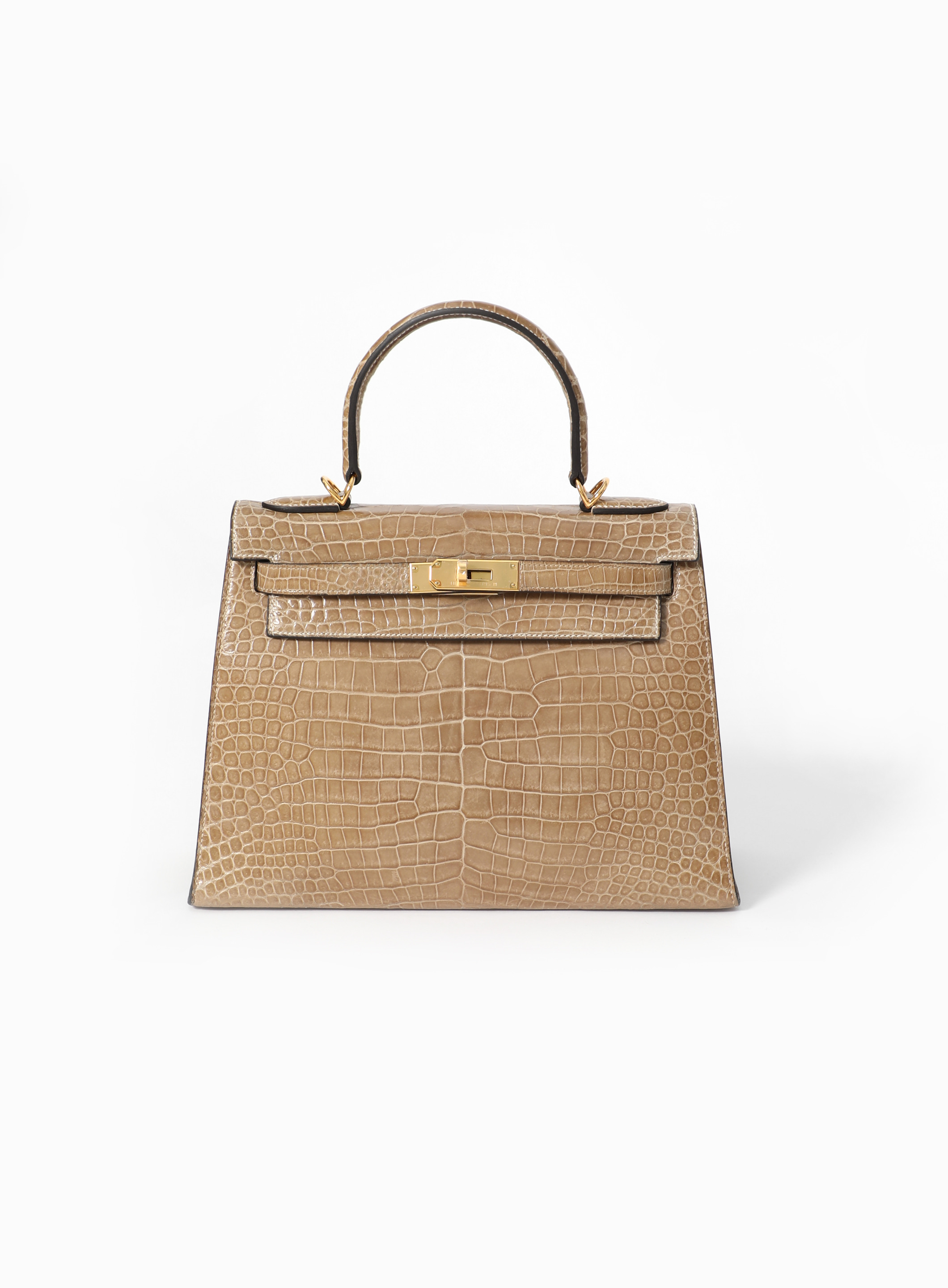 Exquisite '60s Ficelle Porosus Kelly Sellier 28 | Authentic & Vintage ...