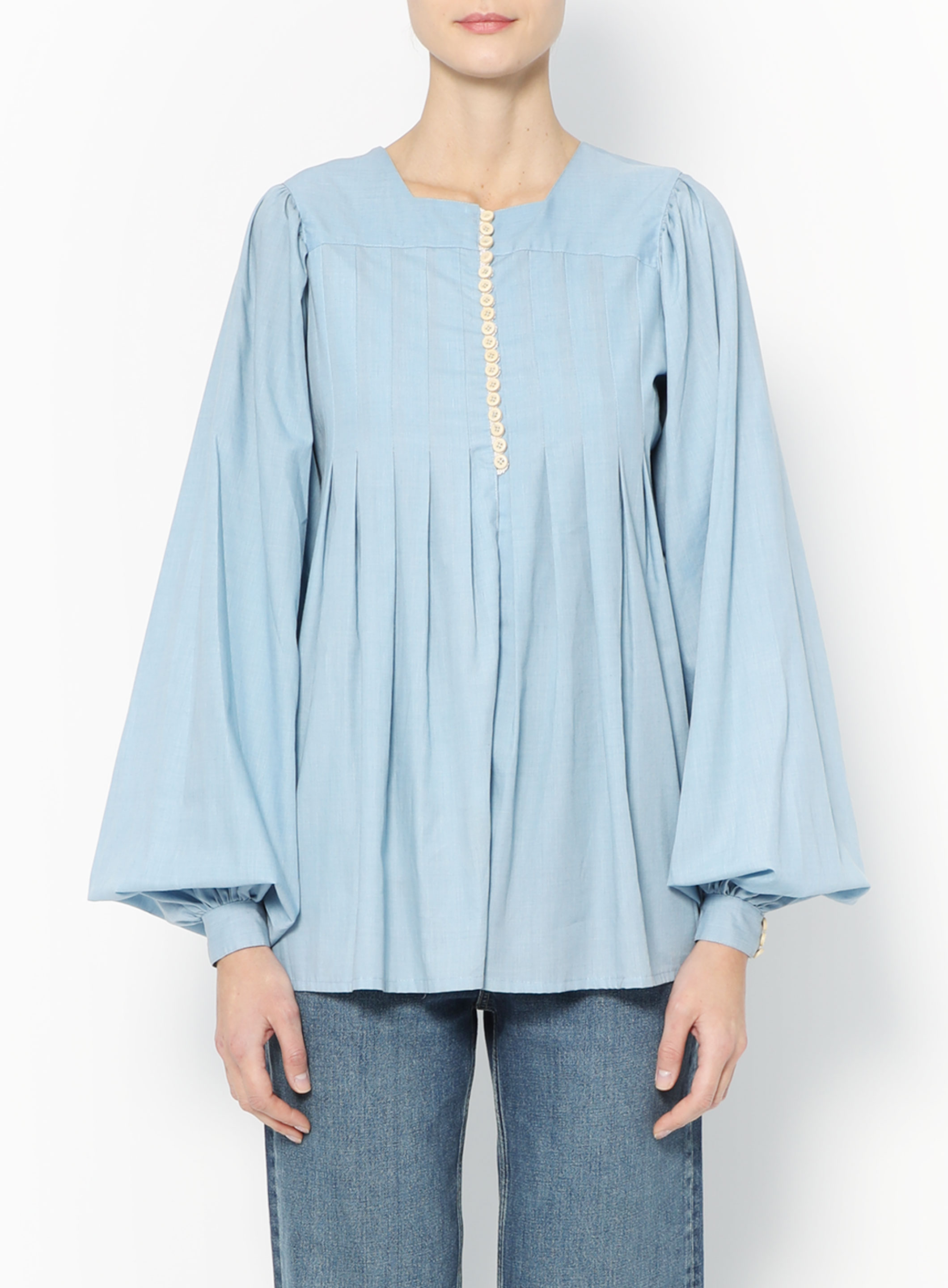 Victorian Pleated Cotton Tunic | Authentic & Vintage | ReSee