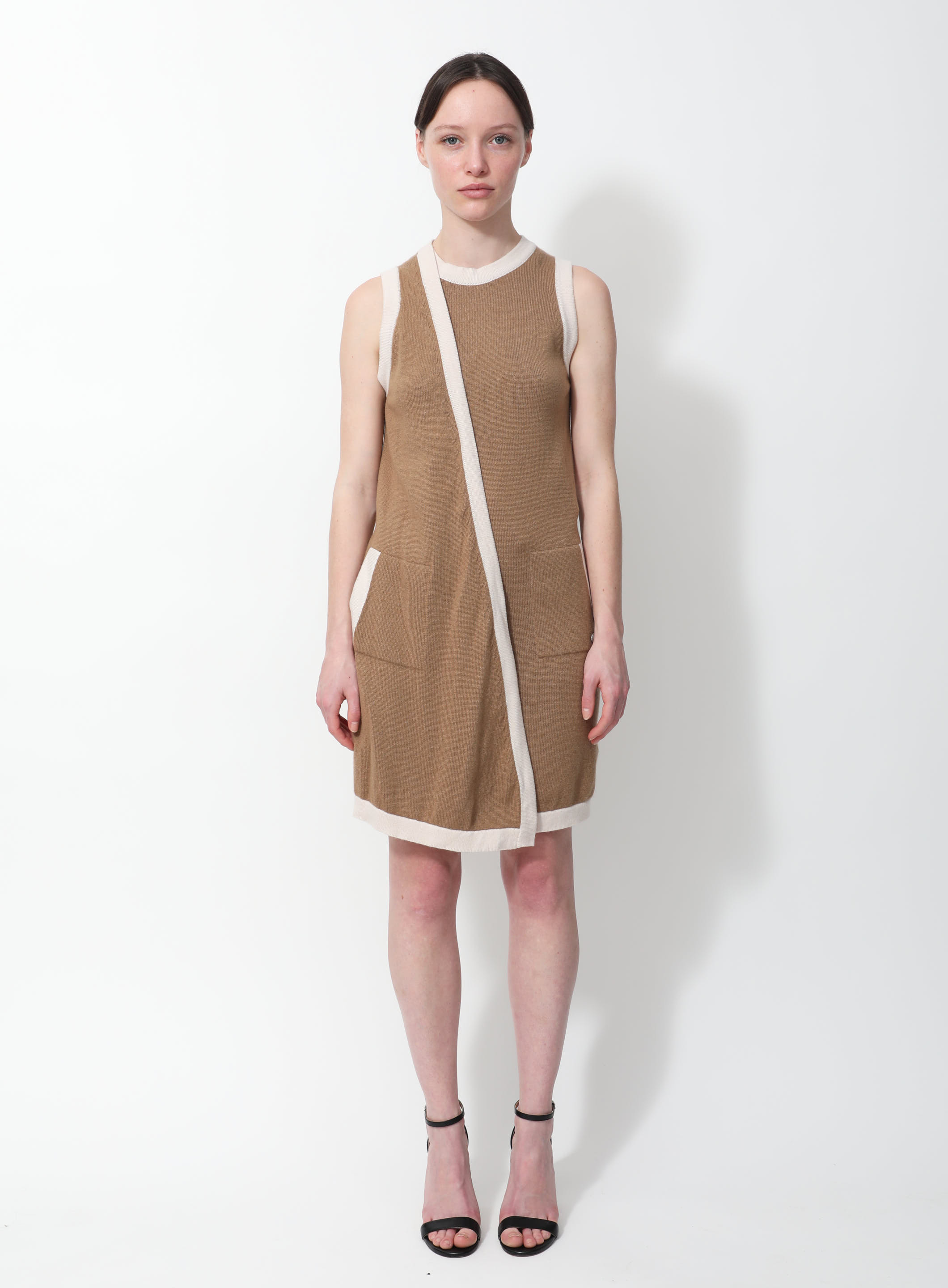 Bicolor Cashmere Draped Dress | Authentic & Vintage | ReSee