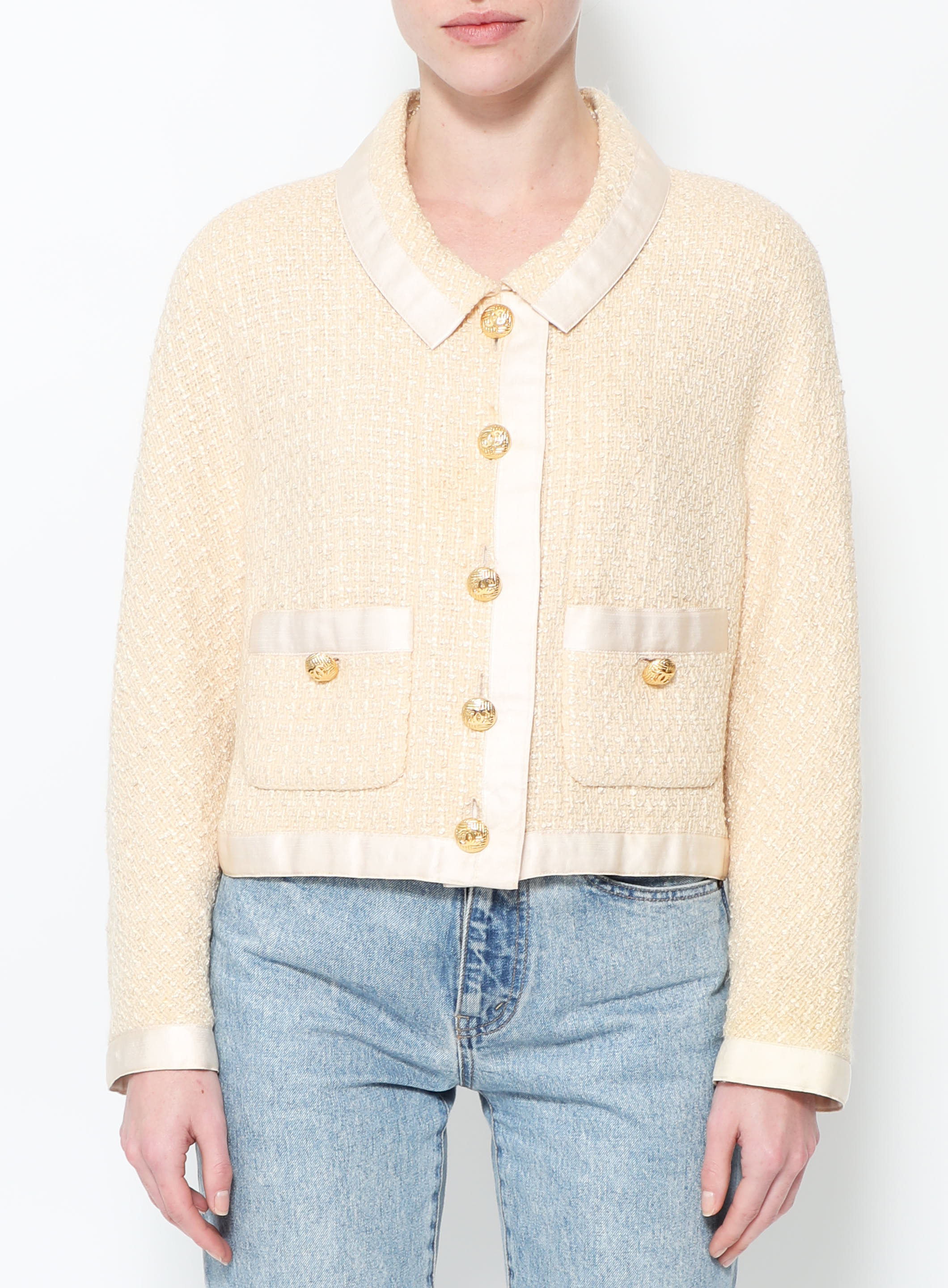 S/S 1990 Tweed 'CC' Jacket | Authentic & Vintage | ReSee