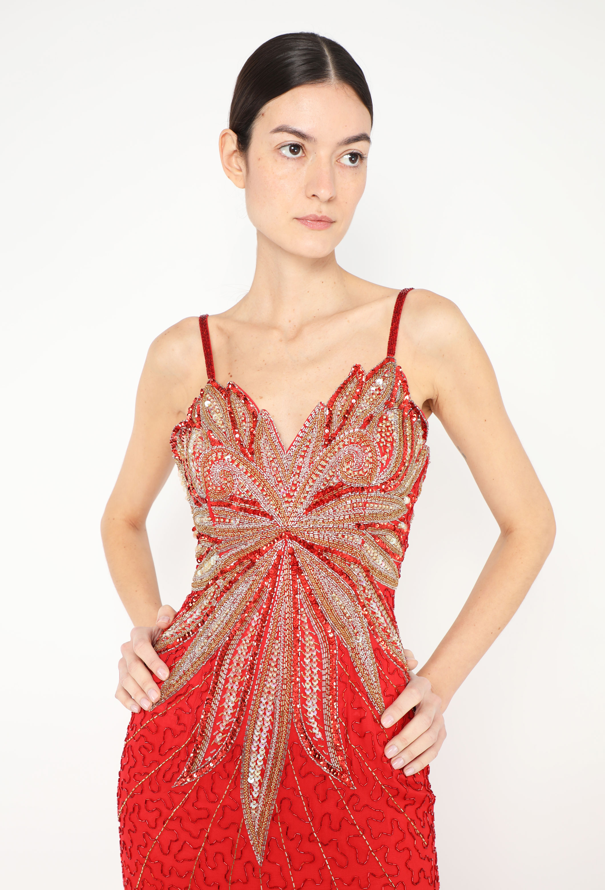 STUNNING Ted Lapidus Embellished Gown | Authentic & Vintage | ReSee