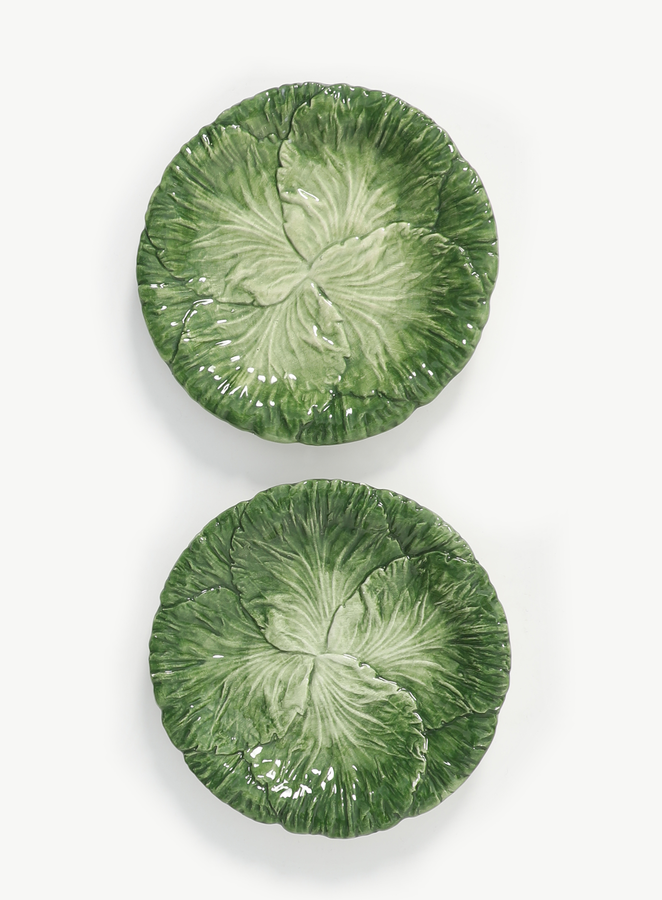 '70s Porcelain Cabbage Plate Set | Authentic & Vintage | ReSee
