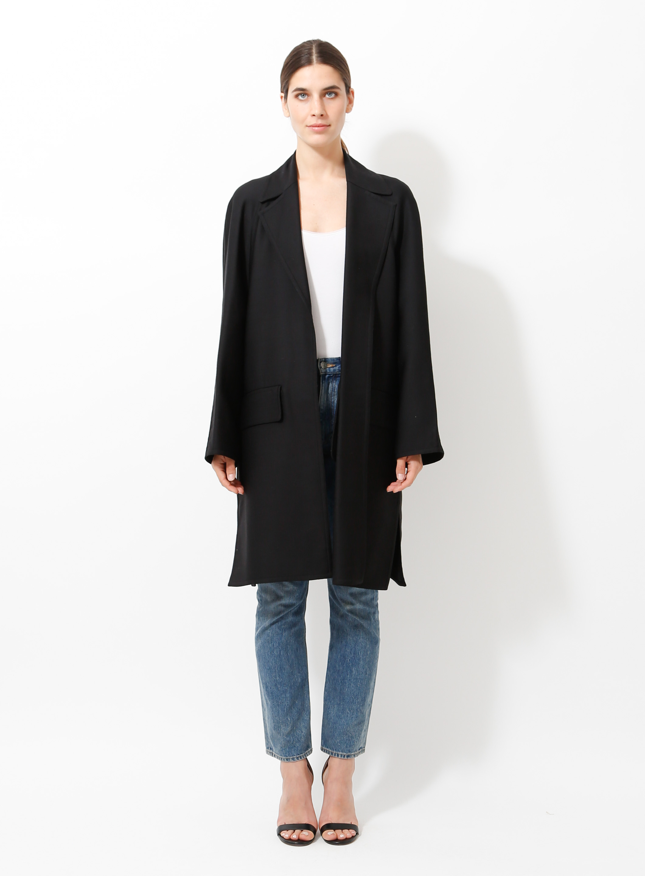 Slitted Wool Coat | Authentic & Vintage | ReSee