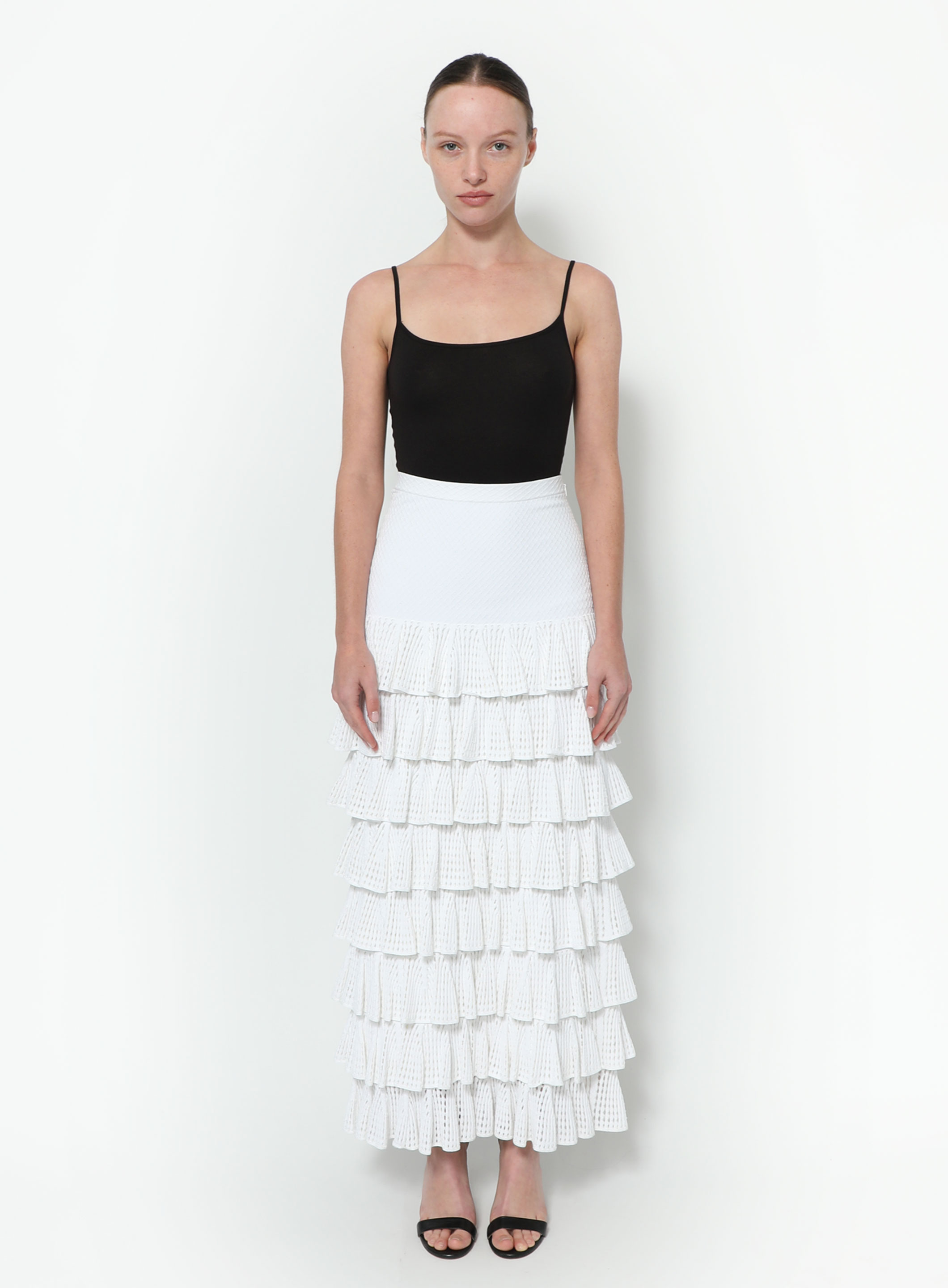 Tiered Ruffle Maxi Skirt | Authentic & Vintage | ReSee