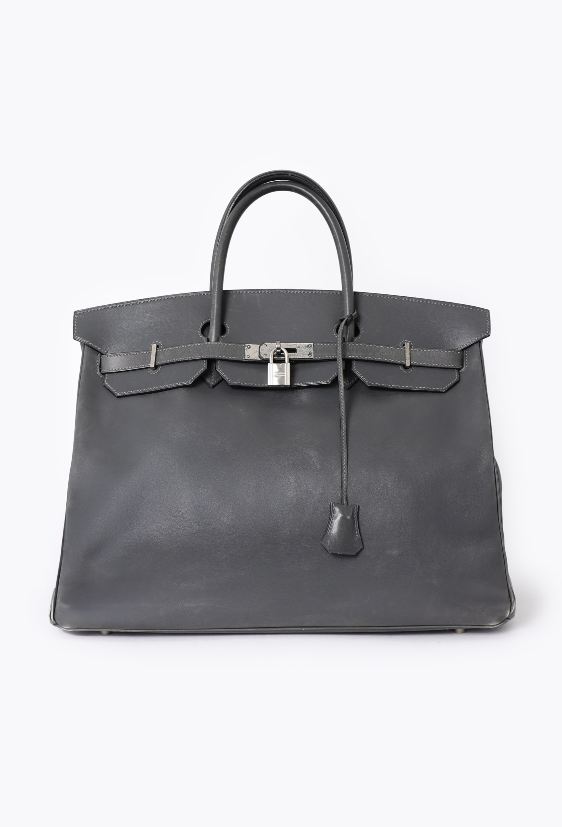 Dark Grey Box Birkin 40 - Hermès | Authentic & Vintage | ReSee