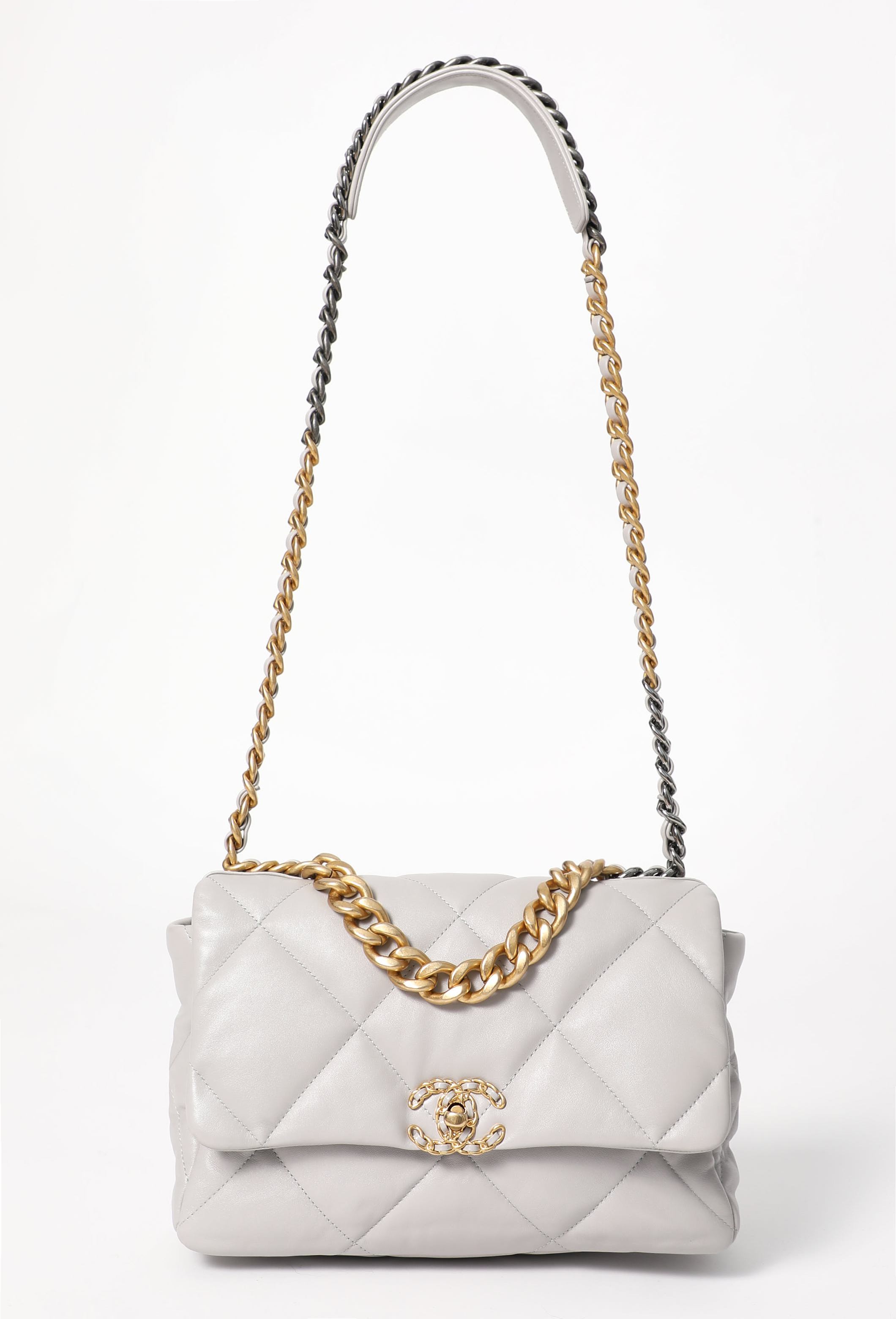 2021 Grey 19 Large Flap Bag | Authentic & Vintage | ReSee