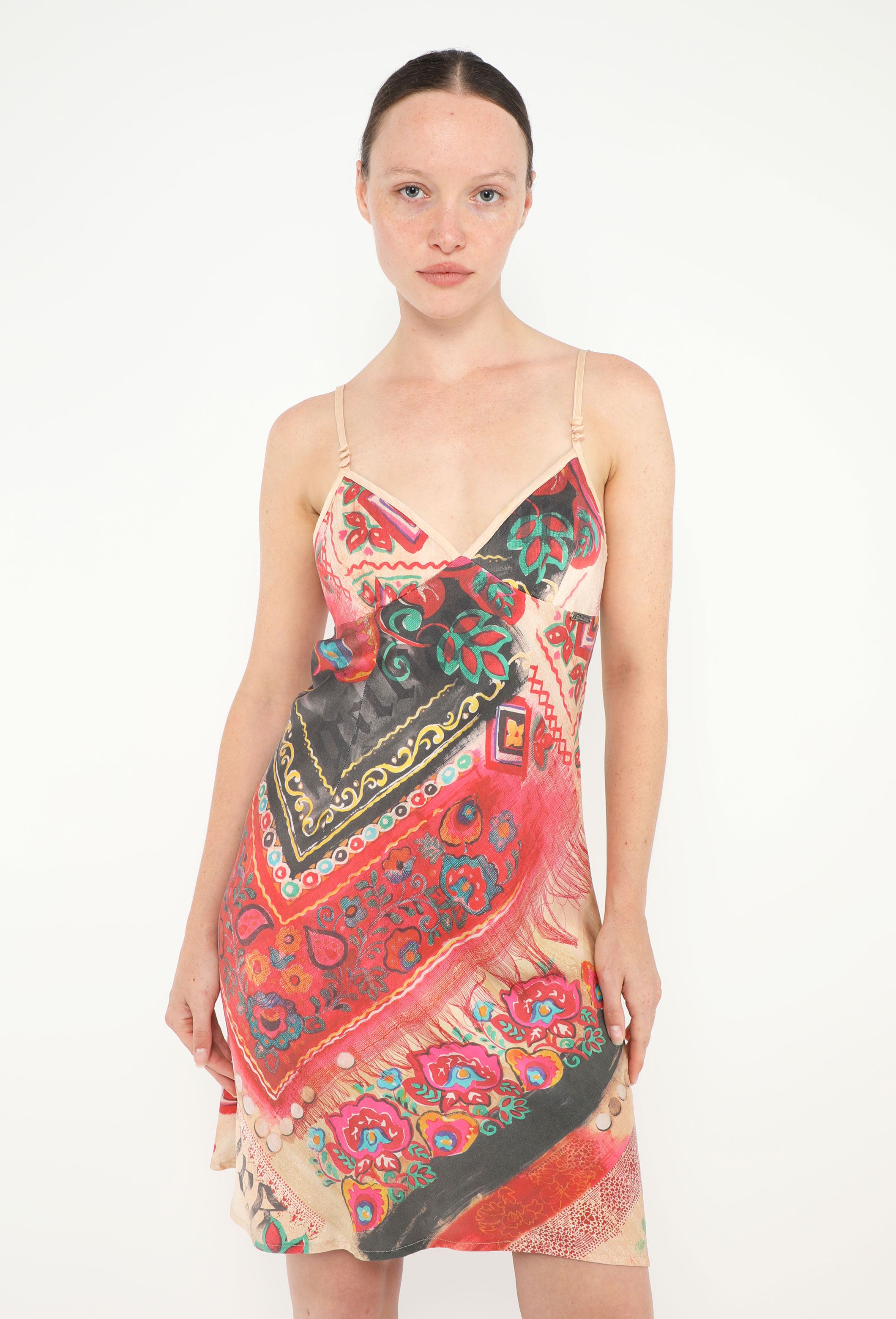 2008 Paisley Silk Slip Dress - John Galliano | ReSee