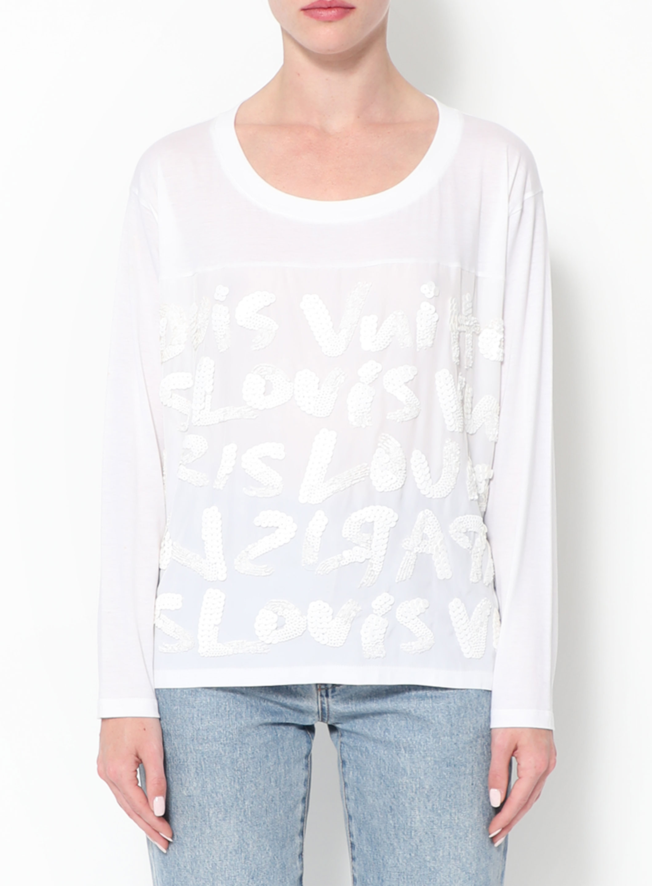 Stephen Sprouse Sequin Logo Top | Authentic & Vintage | ReSee