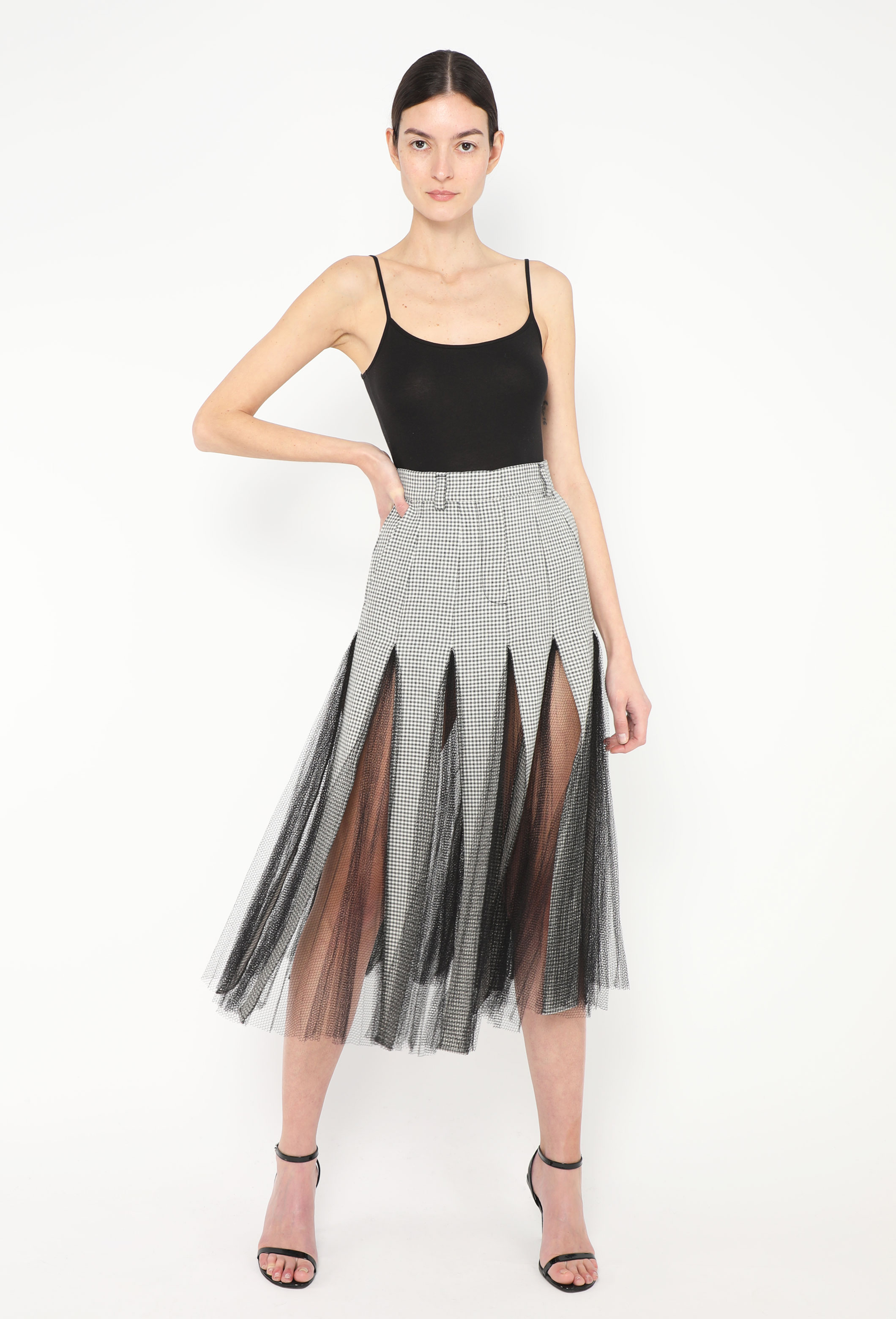 F/W 2020 Checkered Cut-out Skirt | Authentic & Vintage | ReSee
