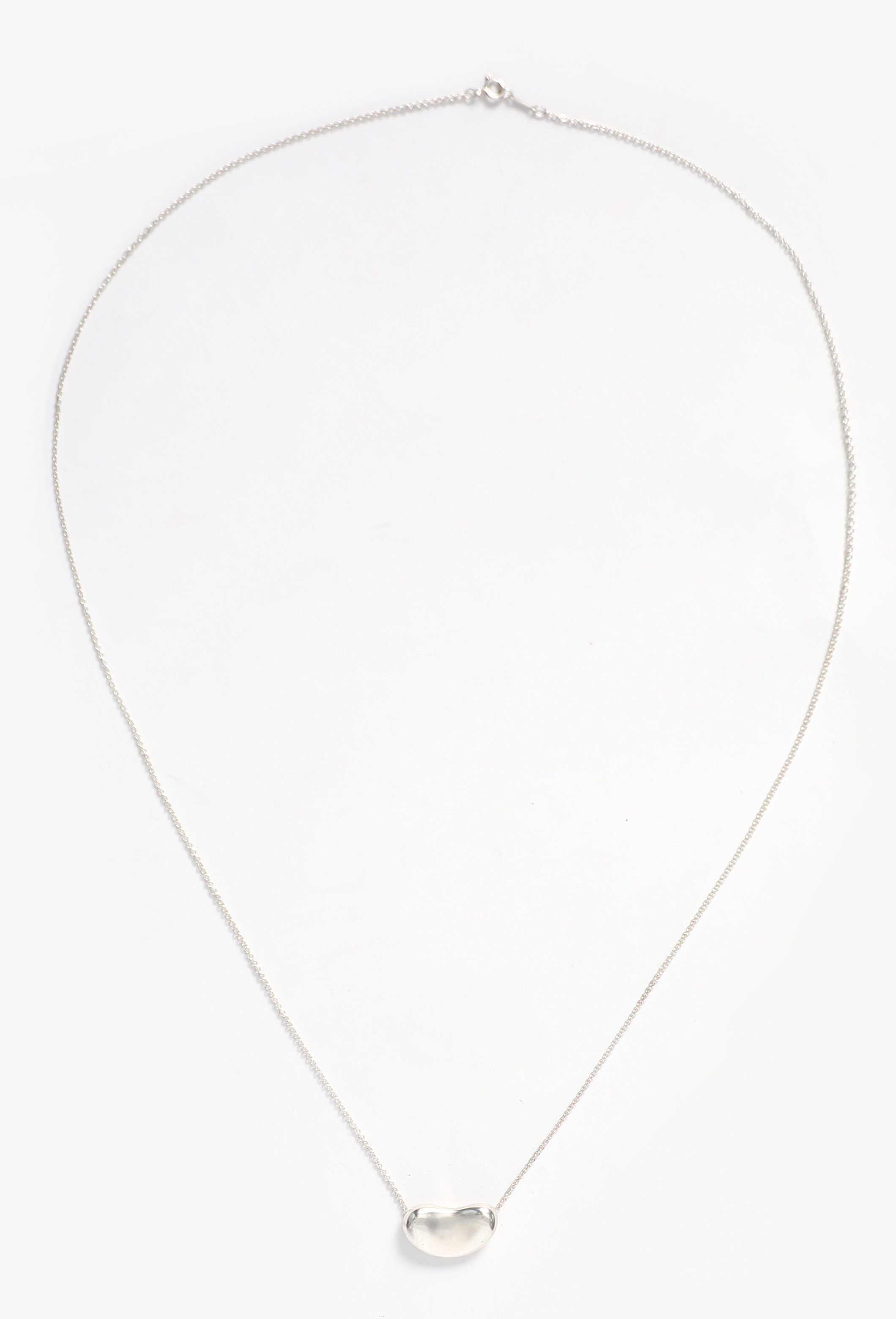 Long Sterling Silver Bean Pendant - Tiffany & Co | ReSee