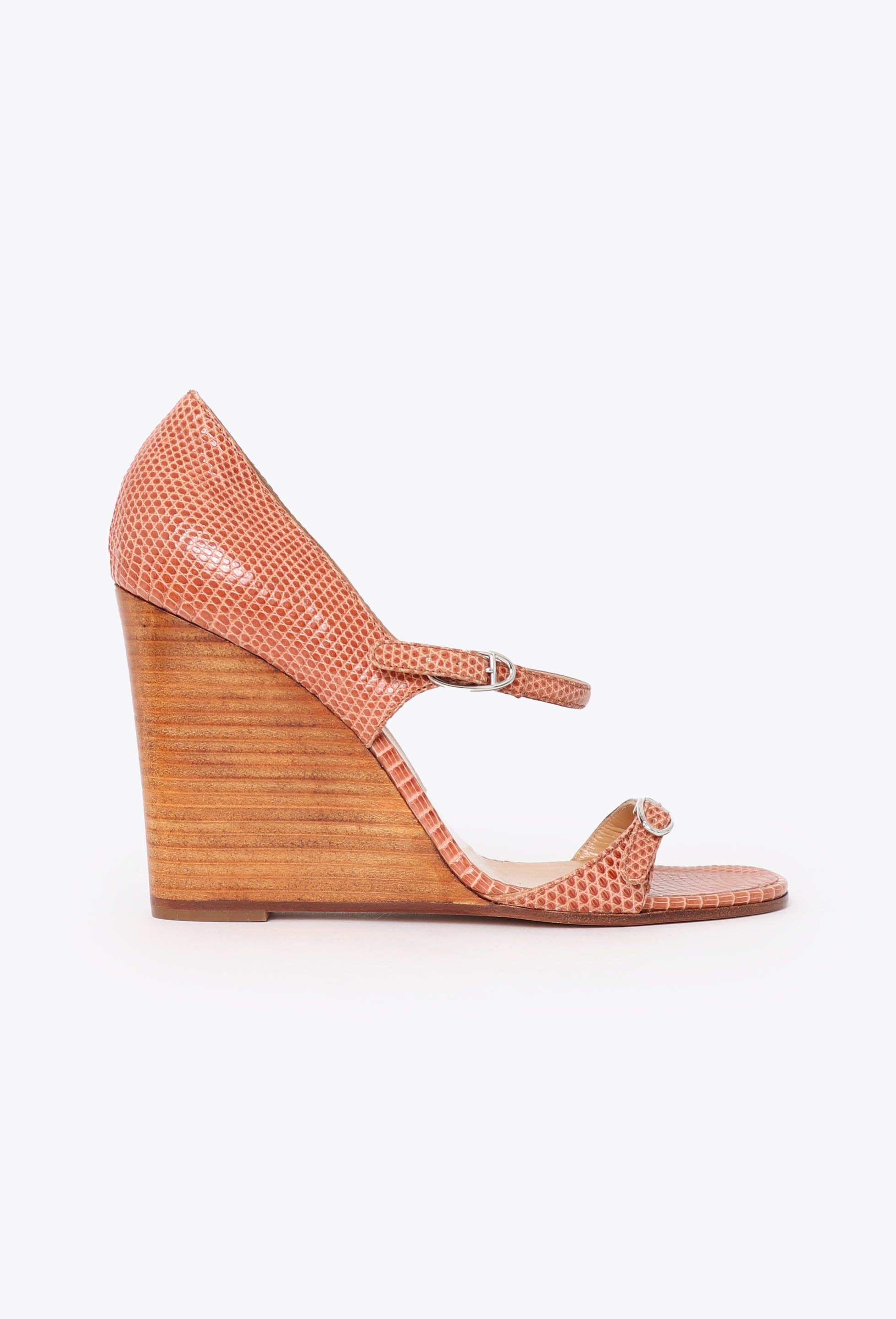 2023 Sandales Compensées en Python - Hermès | Authentique & Vintage | ReSee