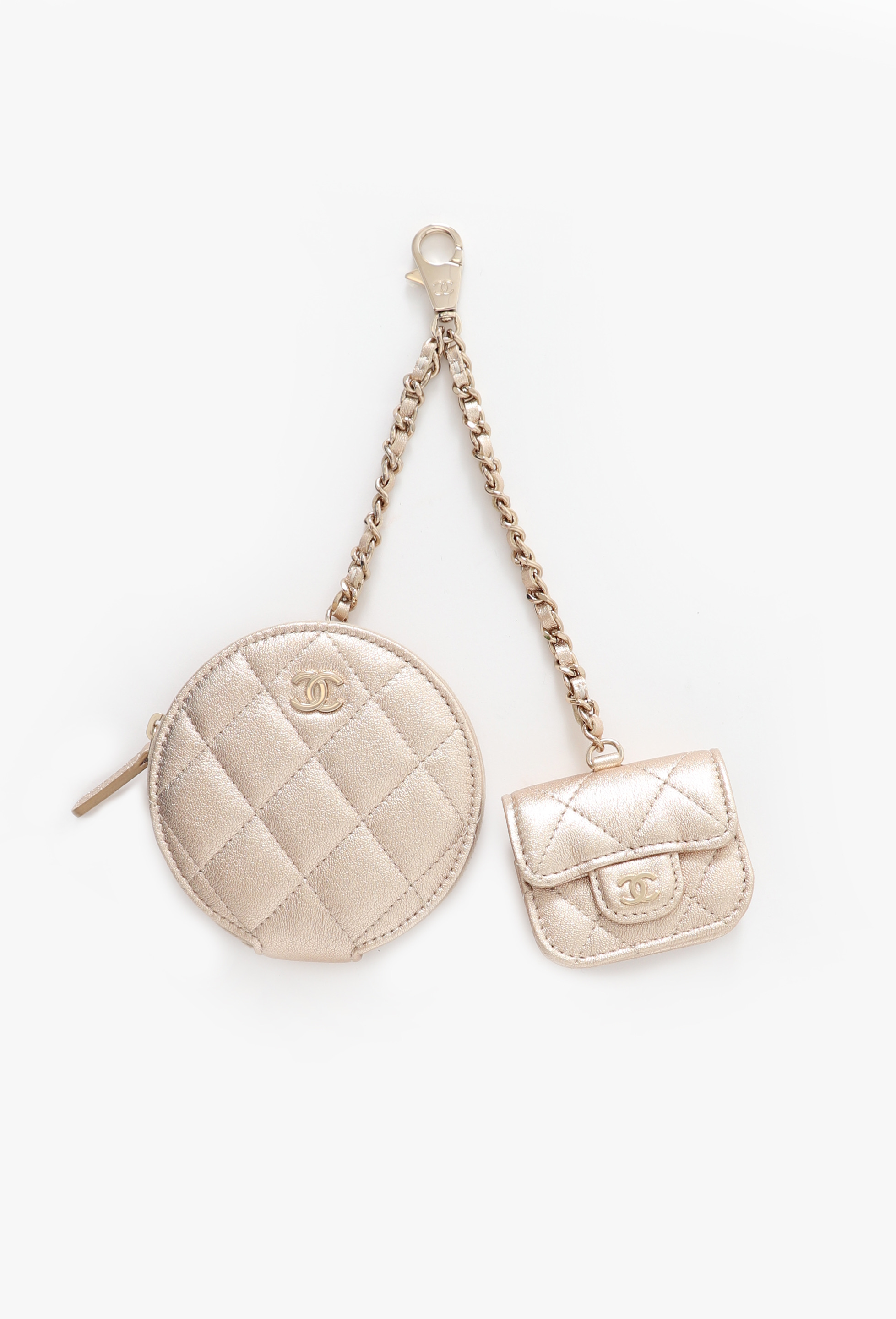 2024 Metallic Quilted Coin & Airpods Case | Authentic 2024 Metallic Quilted Coin & Airpods Case | Authentic