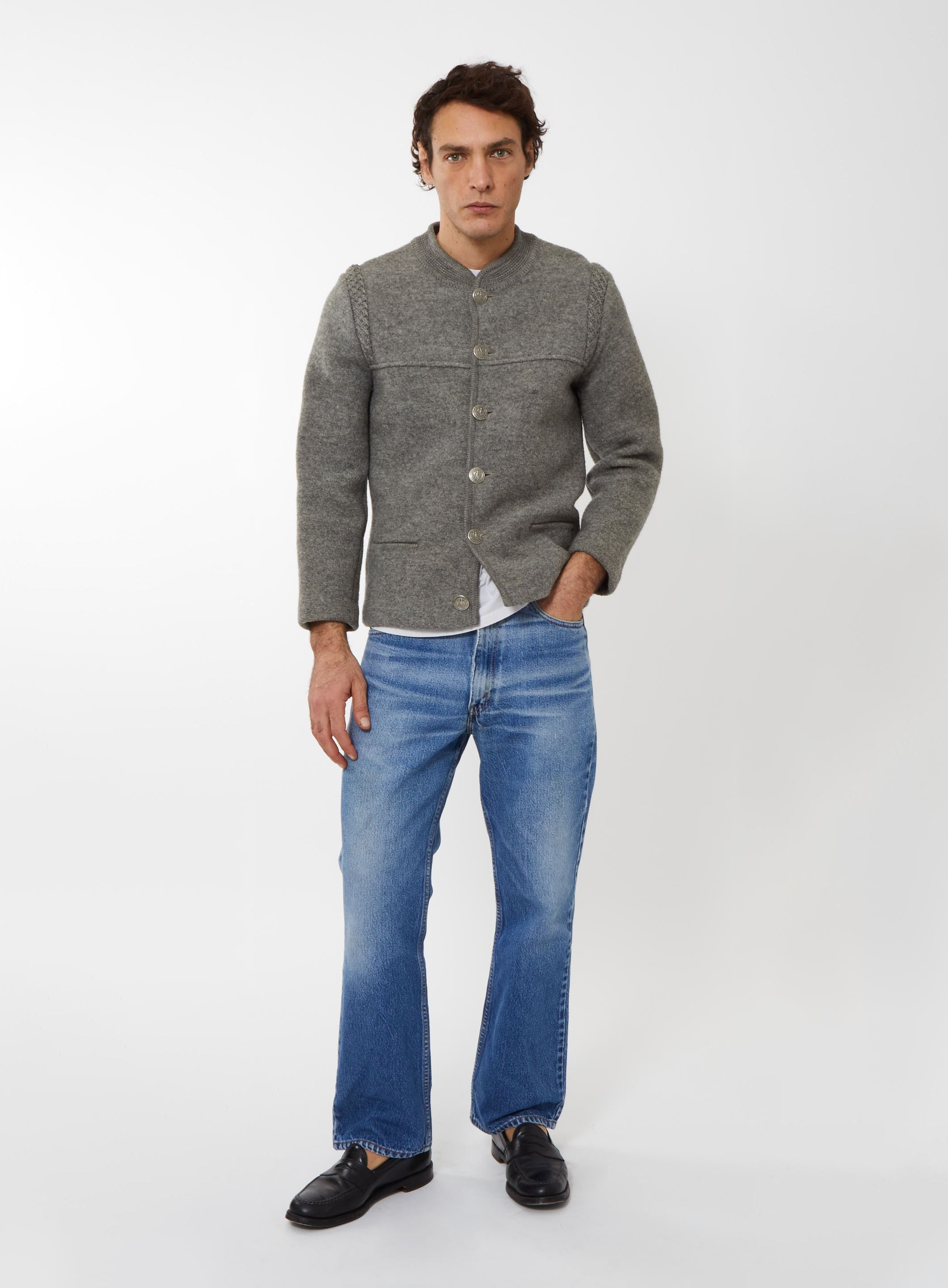 Original 1980s Men's Austrian Wool Cardigan by Geiger Tyrol | Authentic ...