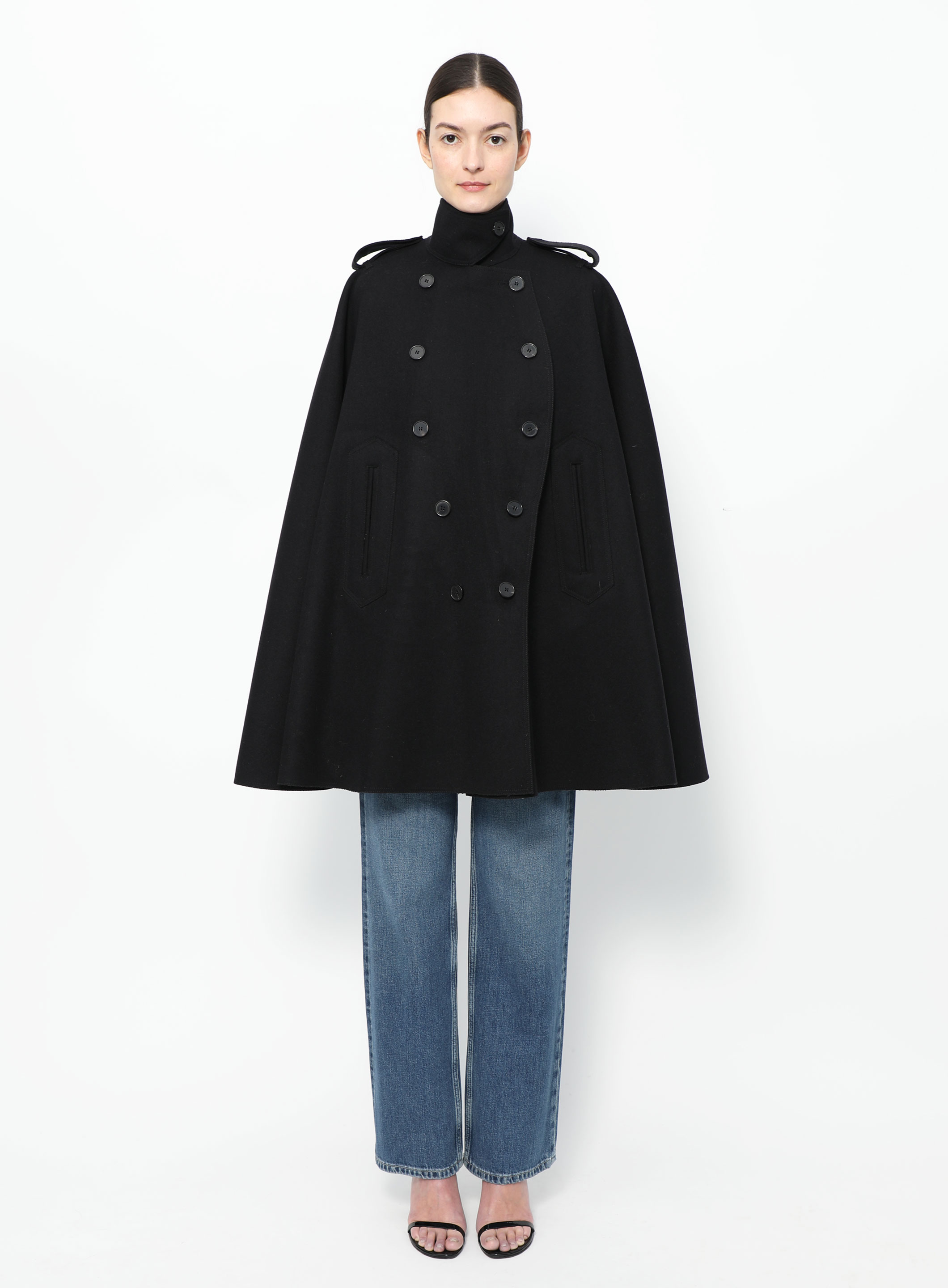 Double-Breasted Trench Cape| Authentic & Vintage | ReSee