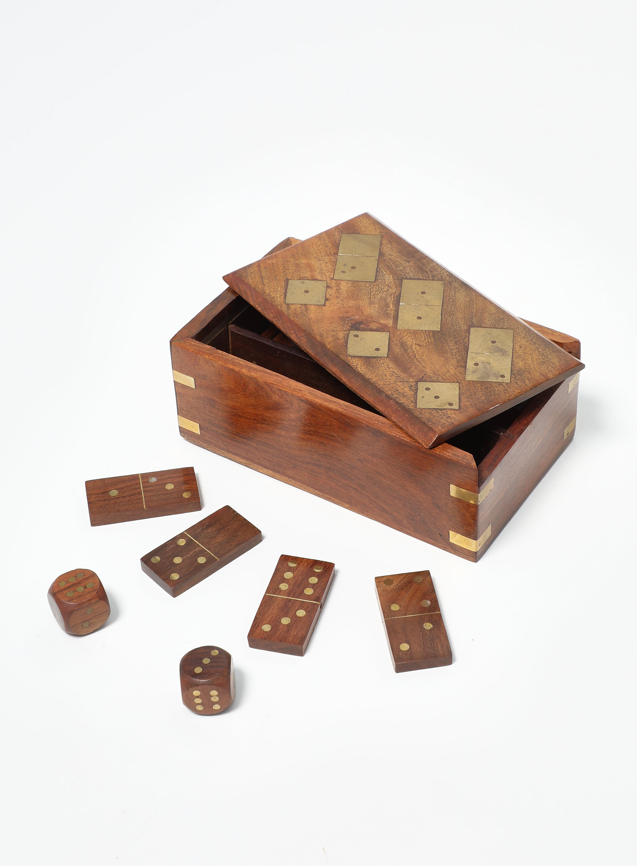 Cedar Wood Game Set Box | Authentic & Vintage | ReSee