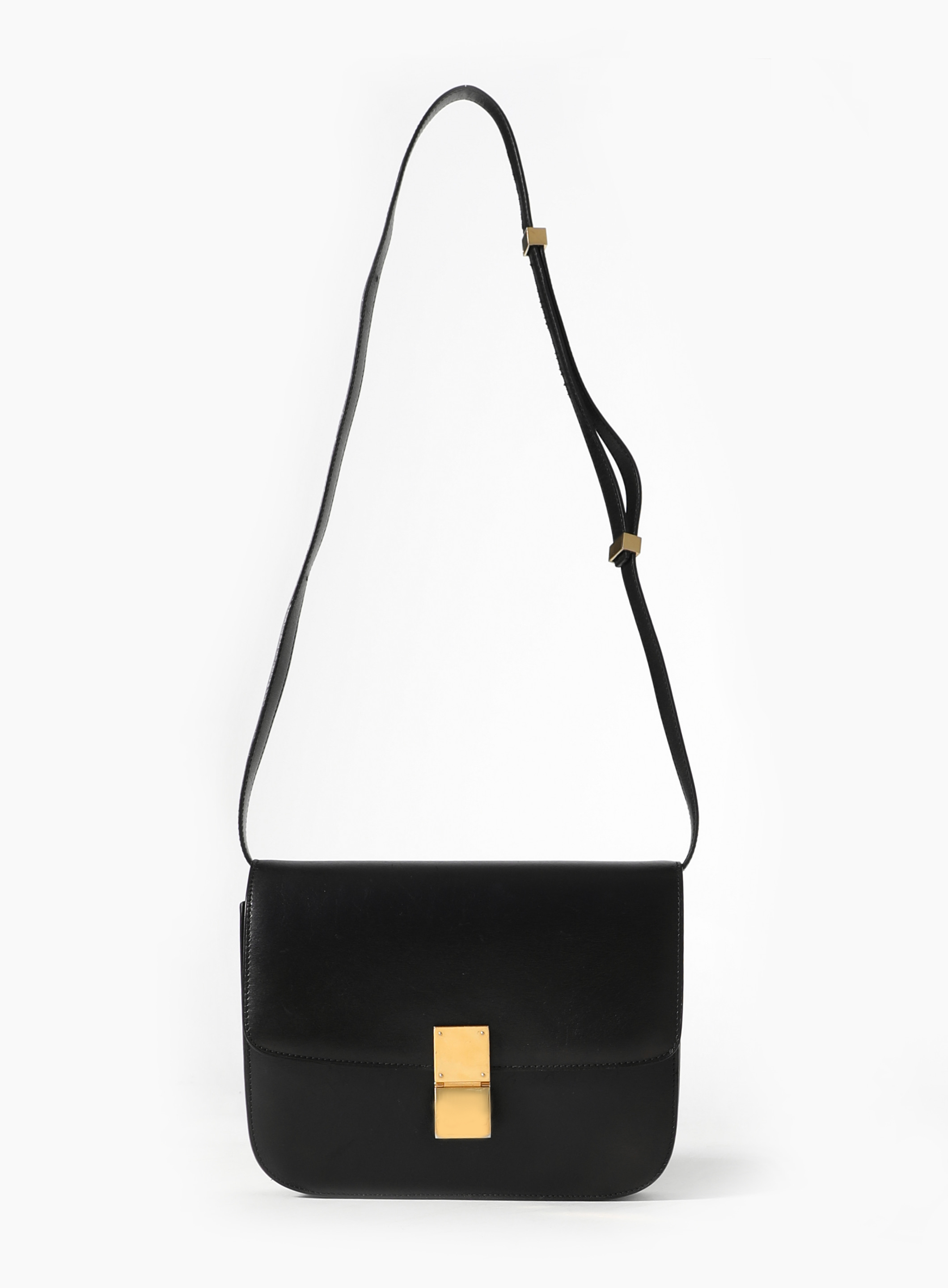 Black Classic Box Shoulder Bag | Authentic & Vintage | ReSee