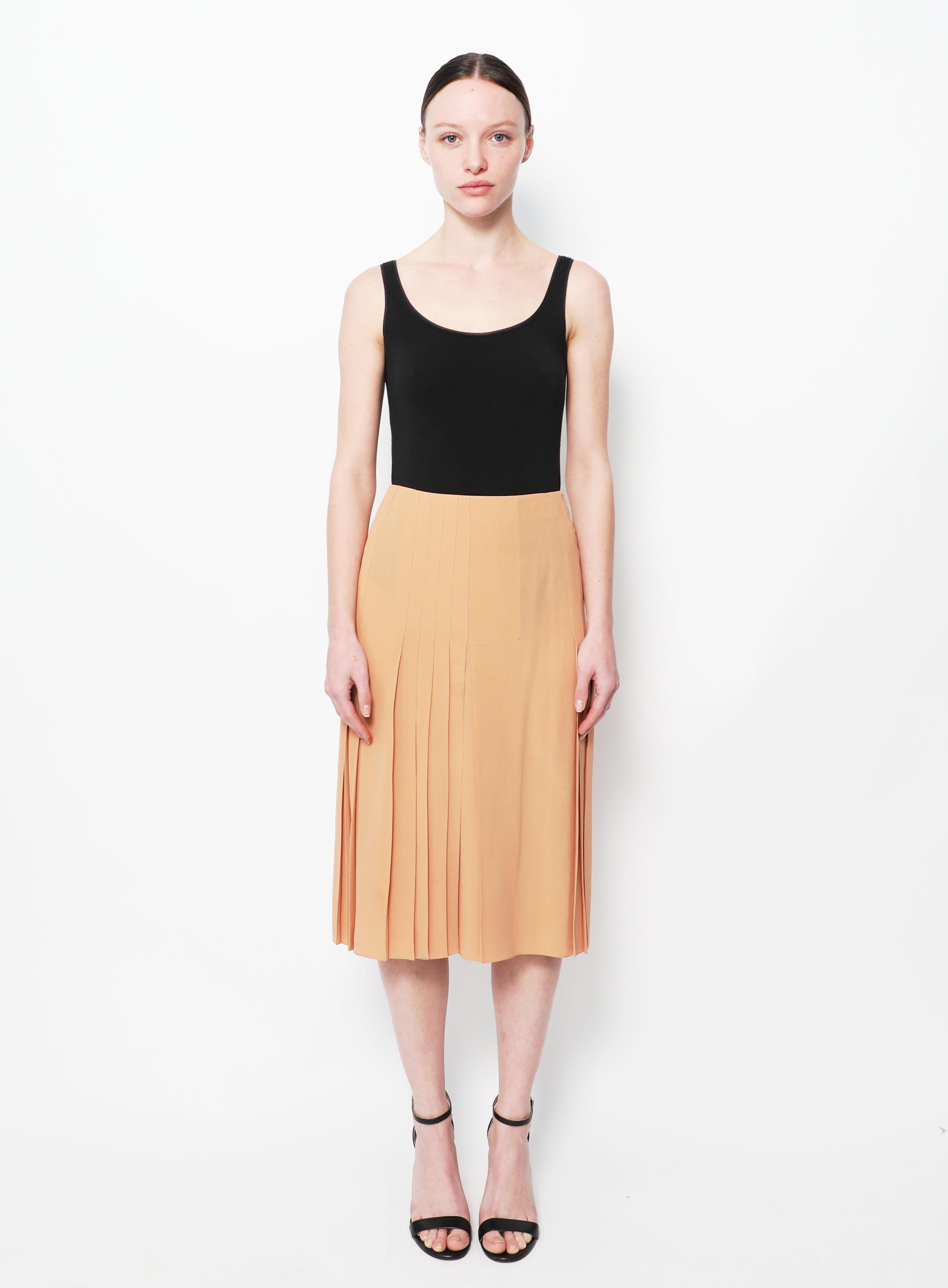 Silk Crêpe Pleated Skirt | Authentic & Vintage | ReSee