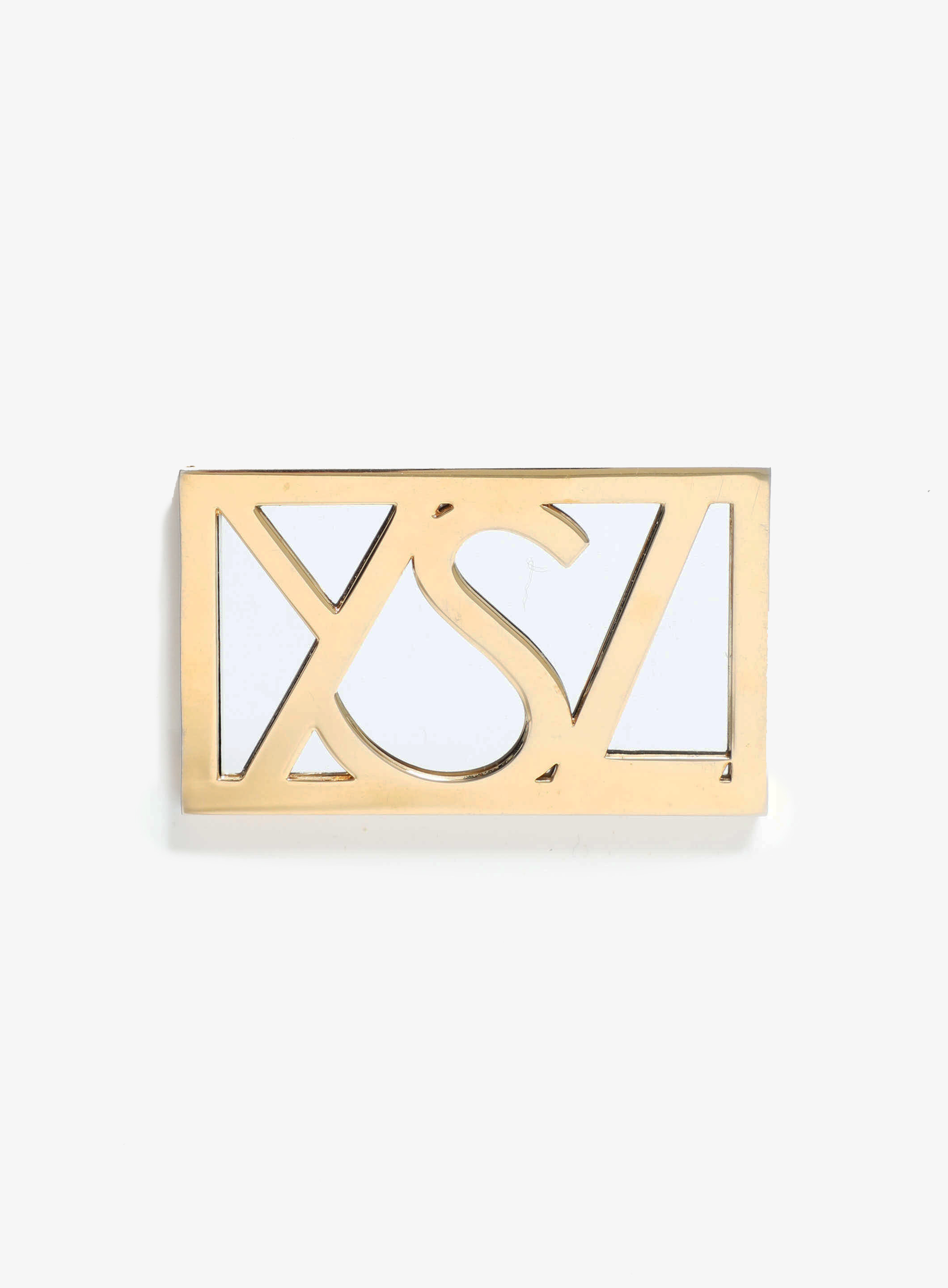 Vintage 'YSL' Metallic Pocket Mirror | Authentic & Vintage | ReSee