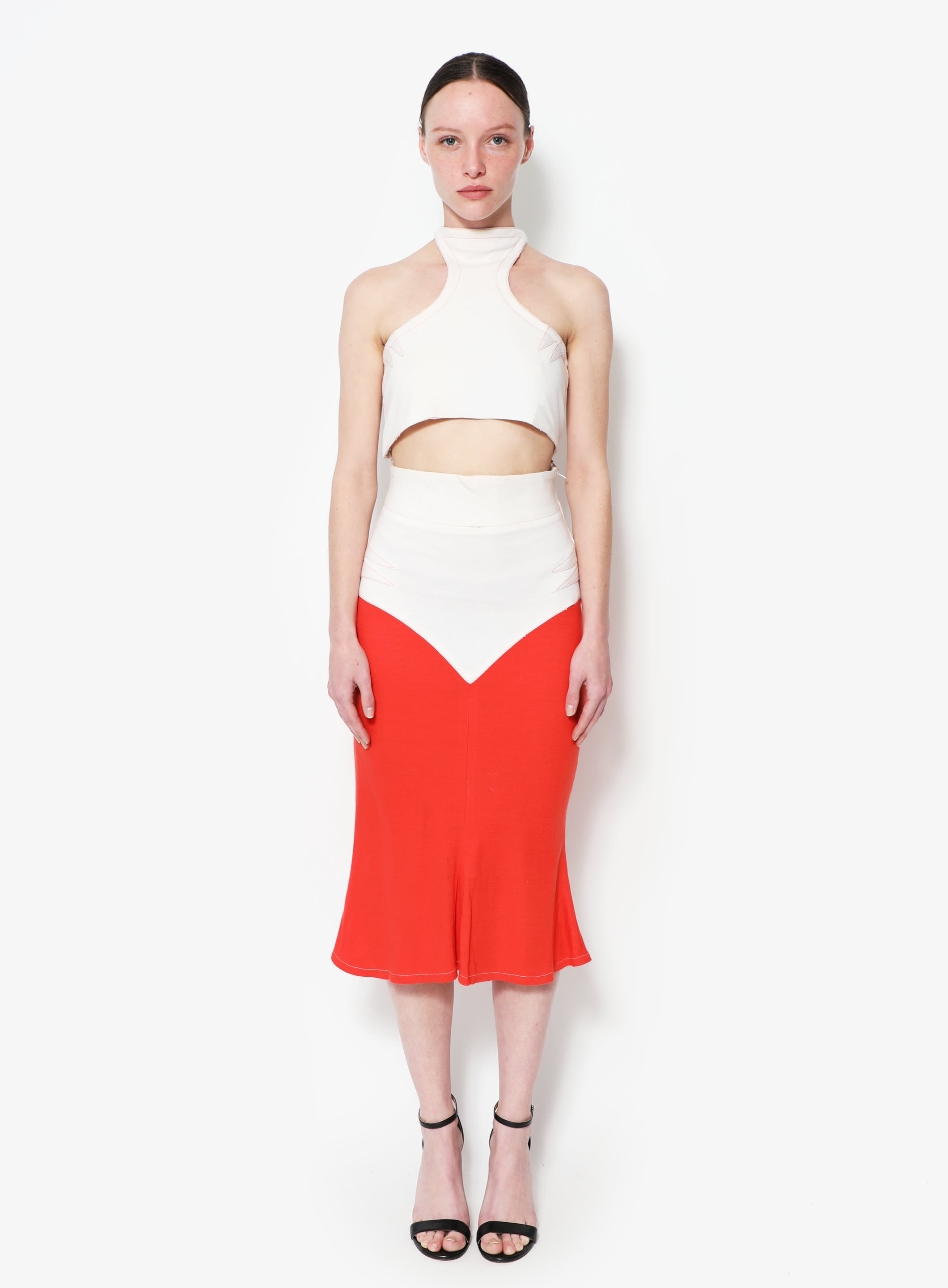 80s Bicolor Halter Dress | Authentic & Vintage | ReSee